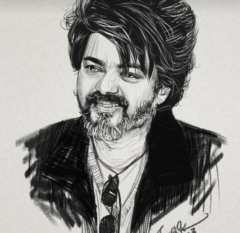 Thalapathy Vijay Drawing