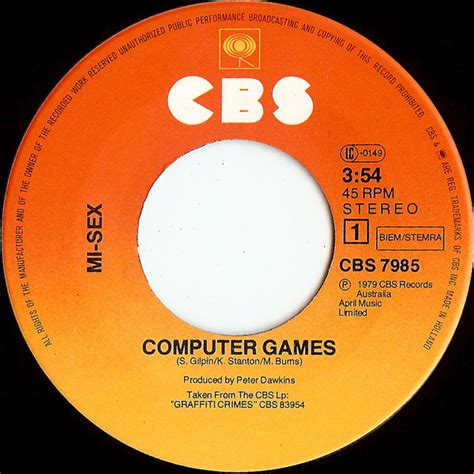 7″ Single Rp Mi Puter Games Secondmusic