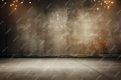 Premium Photo Abstract Empty Stage In Dark Hall With Blurry