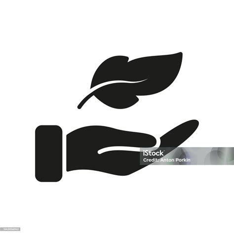 손에 가벼운 깃털 실루엣 아이콘입니다 부드럽고 섬세한 민감한 플룸 블랙 픽토그램 경량 기호입니다 쉬운 부드러운 깃털 고립된 벡터 그림 검은색에 대한 스톡 벡터 아트 및 기타