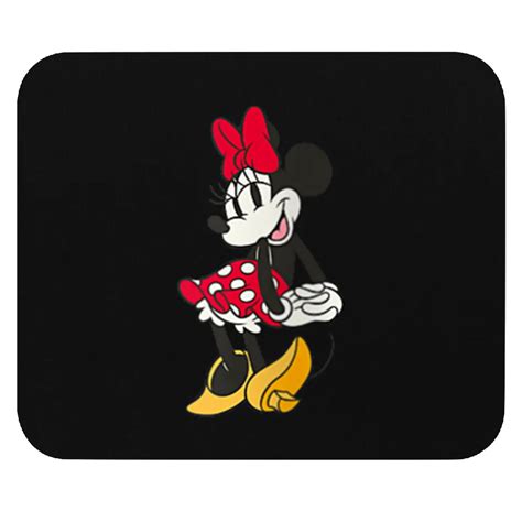 Disneys Minnie Mouse Vintage Sassy Pose Small Pocket Logo Mouse Pads