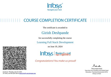 Fullstackdevelopment Infosys Continuouslearning Techjourney Webdevelopment