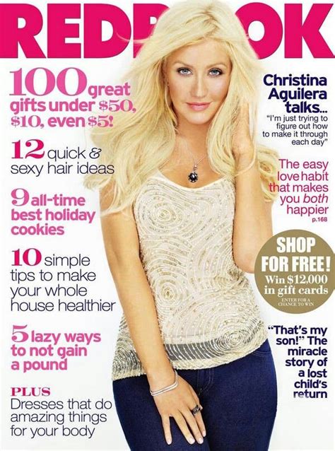Red Magazine Cover Christina Aguilera Cover Christina Aguilera Paper