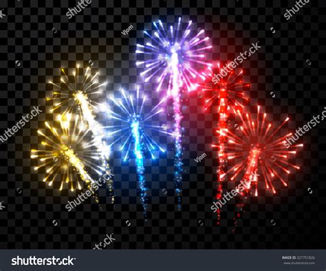 Festive Color Firework Background Vector Illustration Stock Vector Royalty Free 327751826