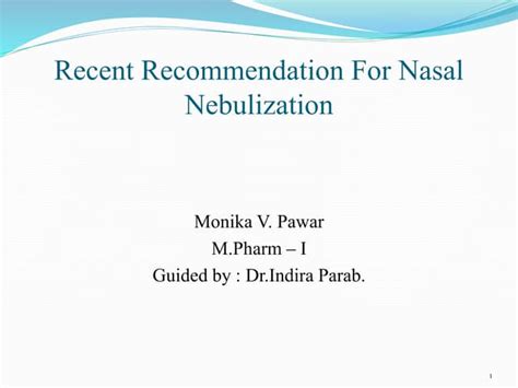 Nebulization Pptx