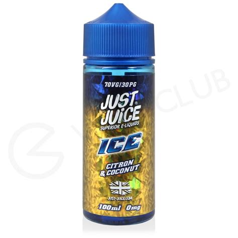Citron And Coconut Shortfill E Liquid By Just Juice Ice 100ml 2 For £25