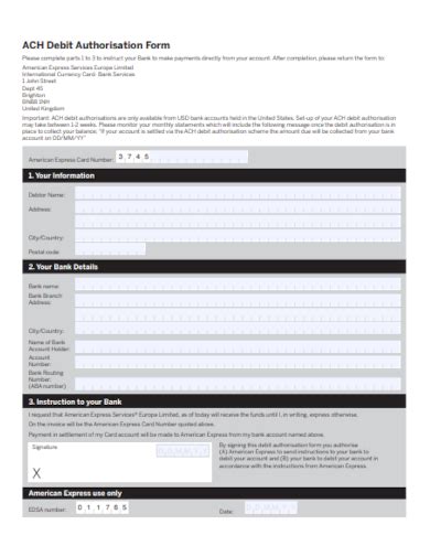 Free 20 Payment Authorization Form Samples In Pdf