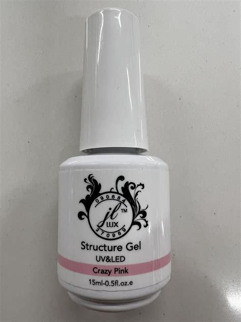 Jl Lux Structure Gel Crazy Pink 15ml Th Dublin Nails Supply