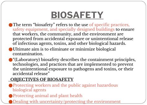 Solution Classification Of Microorganisms According To Pathogenicity Containment Facility