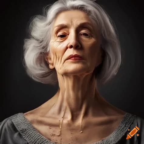 Expressive Portrait Of An Attractive Mature Woman On Craiyon