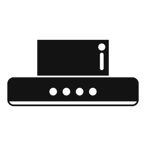 premium vector black router providing wireless internet connection icon