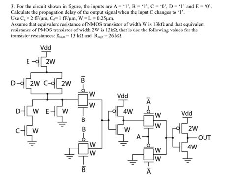 Solved 3 For The Circuit Shown In Figure The Inputs Are A Chegg Com