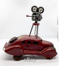 Louis Marx Mystery Car 1930 With Tin Pathe Movie Camera