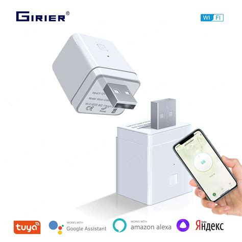 Girier Tuya Smart Micro Usb Adaptor Switch 5v Wifi Mini Usb Power Adaptor Works With Alexa Alice