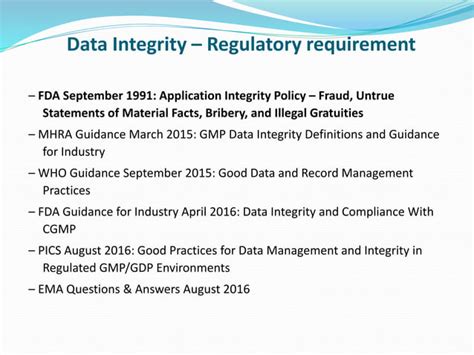 Data Integrity