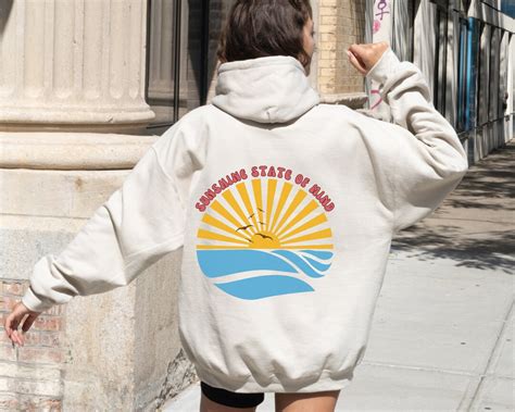 Coastal Sweatshirt Sunrise Hoodie Sunshine Hoodie Cute Oversized