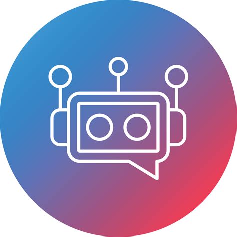 Virtual Assistant Line Gradient Circle Background Icon 16834400 Vector Art At Vecteezy