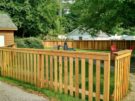 Custom Wood Fences Straight Line Fence