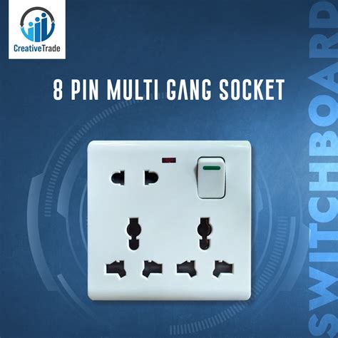 Multi Function Universal Wall Switch Socket 8 Pin Universal Socket