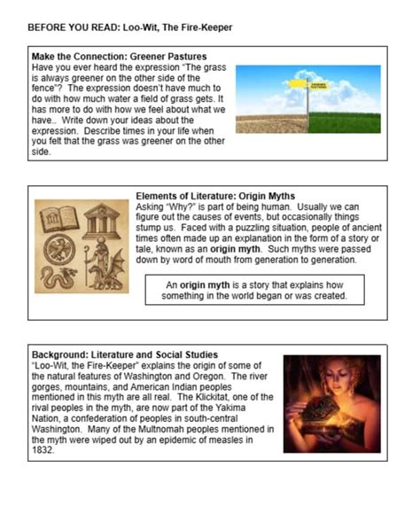 Loo Wit The Fire Keeper By Joseph Bruchac Full Myth Story Qs