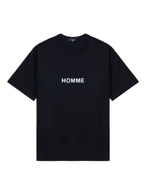 Comme Des Garçons Homme Cotton T Shirt Blue Farfetch