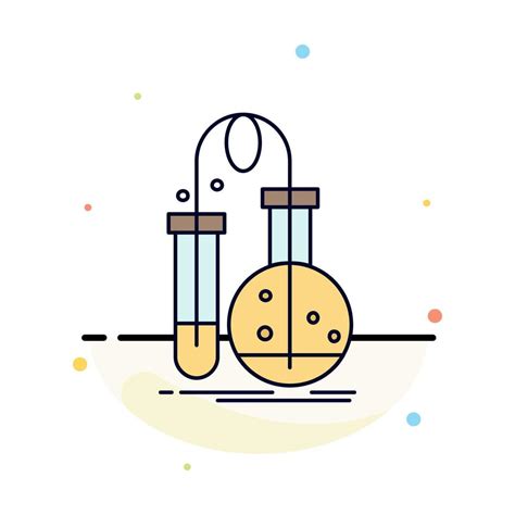 Testing Chemistry Flask Lab Science Flat Color Icon Vector 17969205 Vector Art At Vecteezy