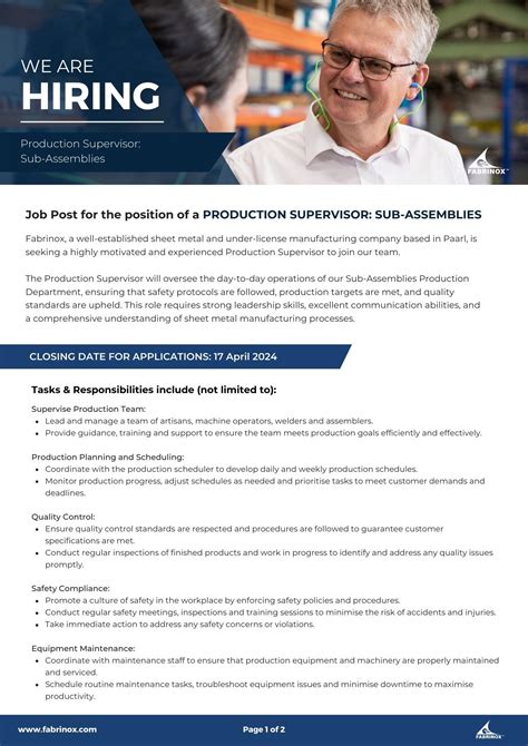 Join Our Team Fabrinox