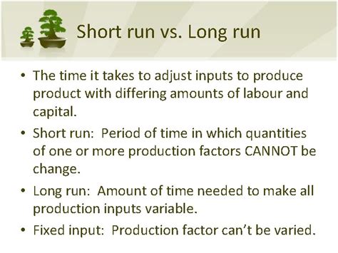 Study unit 6 Production Outcomes Describe role of