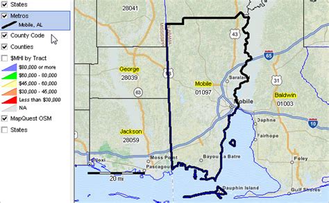 Zip Code Map Mobile Al Oconto County Plat Map