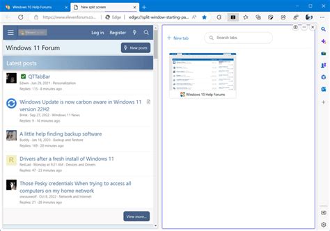 Enable Or Disable Split Screen Feature In Microsoft Edge Windows Forum