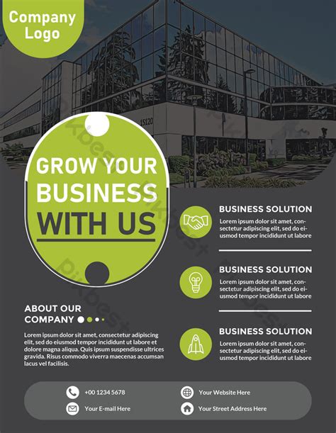 Grow Your Business With Us Flyer Design Psd Free Download Pikbest