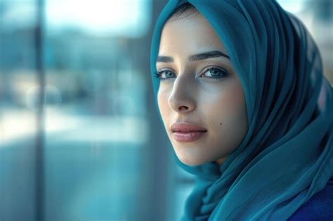 Premium Photo Arabian Women In Hijab Portraits For Business