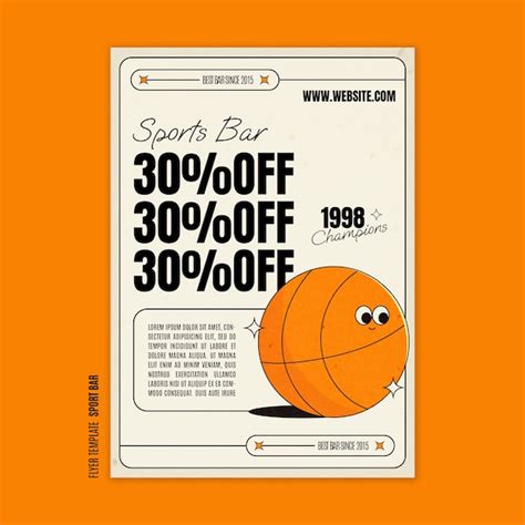 Premium Psd Sport Workout Poster Template