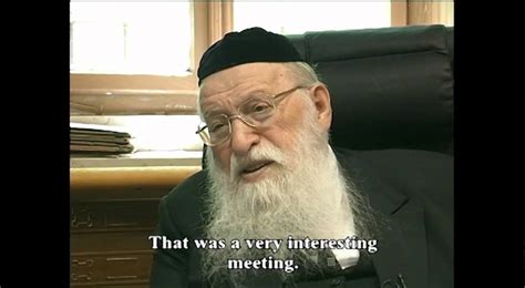 הרב מנחם פרוש בראיון על מנחם בגין Youtube