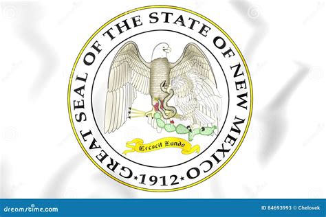 State Seal Of New Mexico Usa Stock Illustration Illustration Of