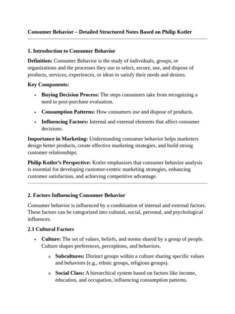 Consumer Behavior Pdf Sampling Statistics Consumer Behaviour