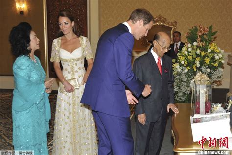 威廉王子夫妇抵马来西亚 凯特王妃裙装温婉可人 中新网