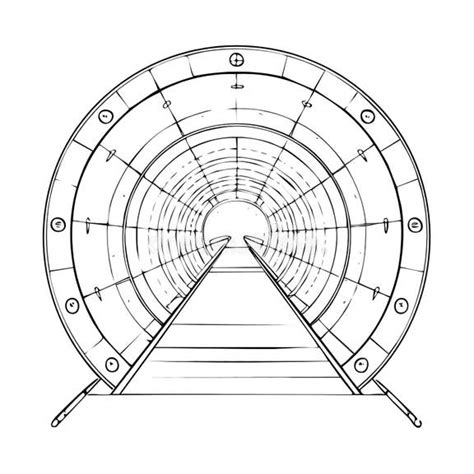 Cern Accelerator Tunnel Schematic Stock Illustration Illustration Of