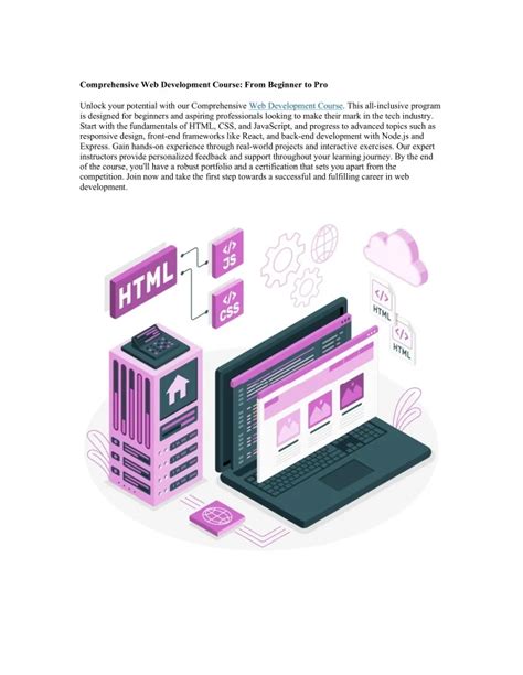 Ppt Comprehensive Web Development Course From Beginner To Pro
