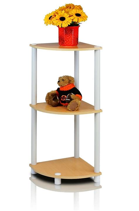 Furinno Turn N Tube 3 Tier Corner Display Rack Multipurpose Shelving