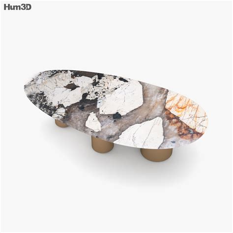 Baxter Lagos Dining Table 3d Model Download Furniture On