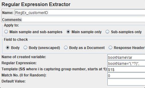 Random Dynamic Value Using Regular Expression Extractor JMeter