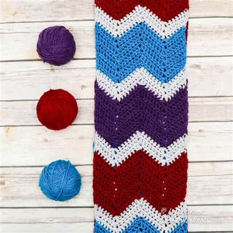 Zig Zag Scarf Crochet Pattern Crochet Infinity Scarf Chevron Pattern