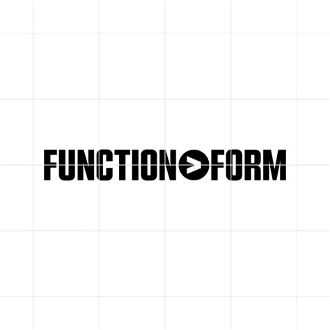 Function Over Form Decal Premium Transfer Sticker