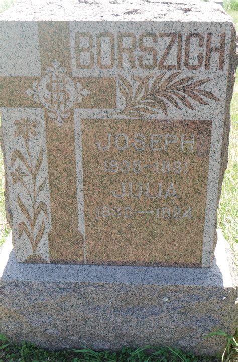 Julia Borszich 1833 1924 Mémorial Find A Grave