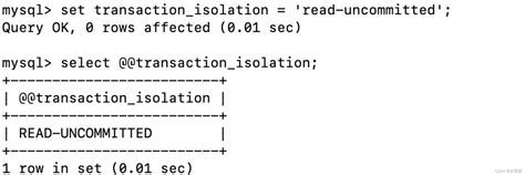 Mysql事务（transaction）settransactionisolation Csdn博客