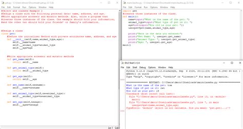 Pet Class Python Stack Overflow