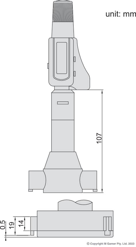 Ip54 Digital Wide Range Three Points Internal Micrometer Accud New