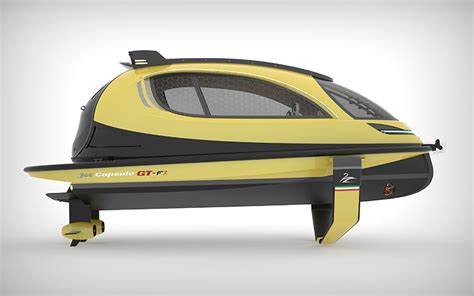 Pierpaolo Lazzarini Unveils Jet Capsule Gt F A Flying Spaceship With