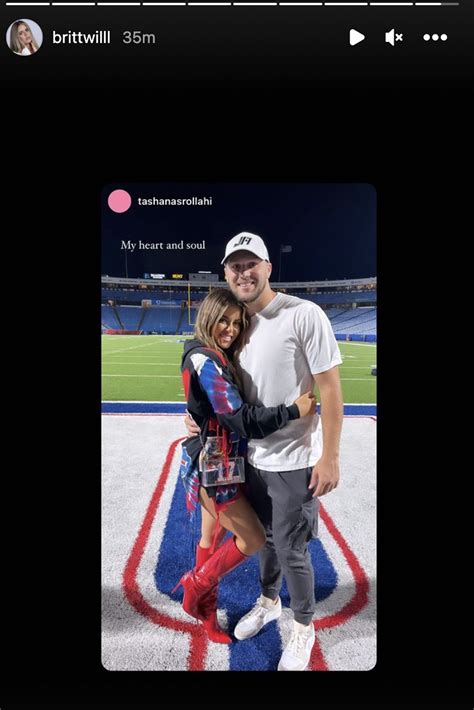 Josh Allens Girlfriend Brittany Williams Celebrates Bills New York